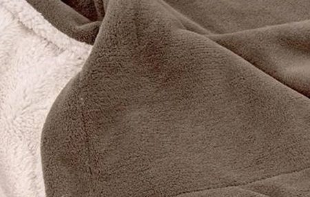 Plaid taupe de qualité - Smulderstextiles.fr